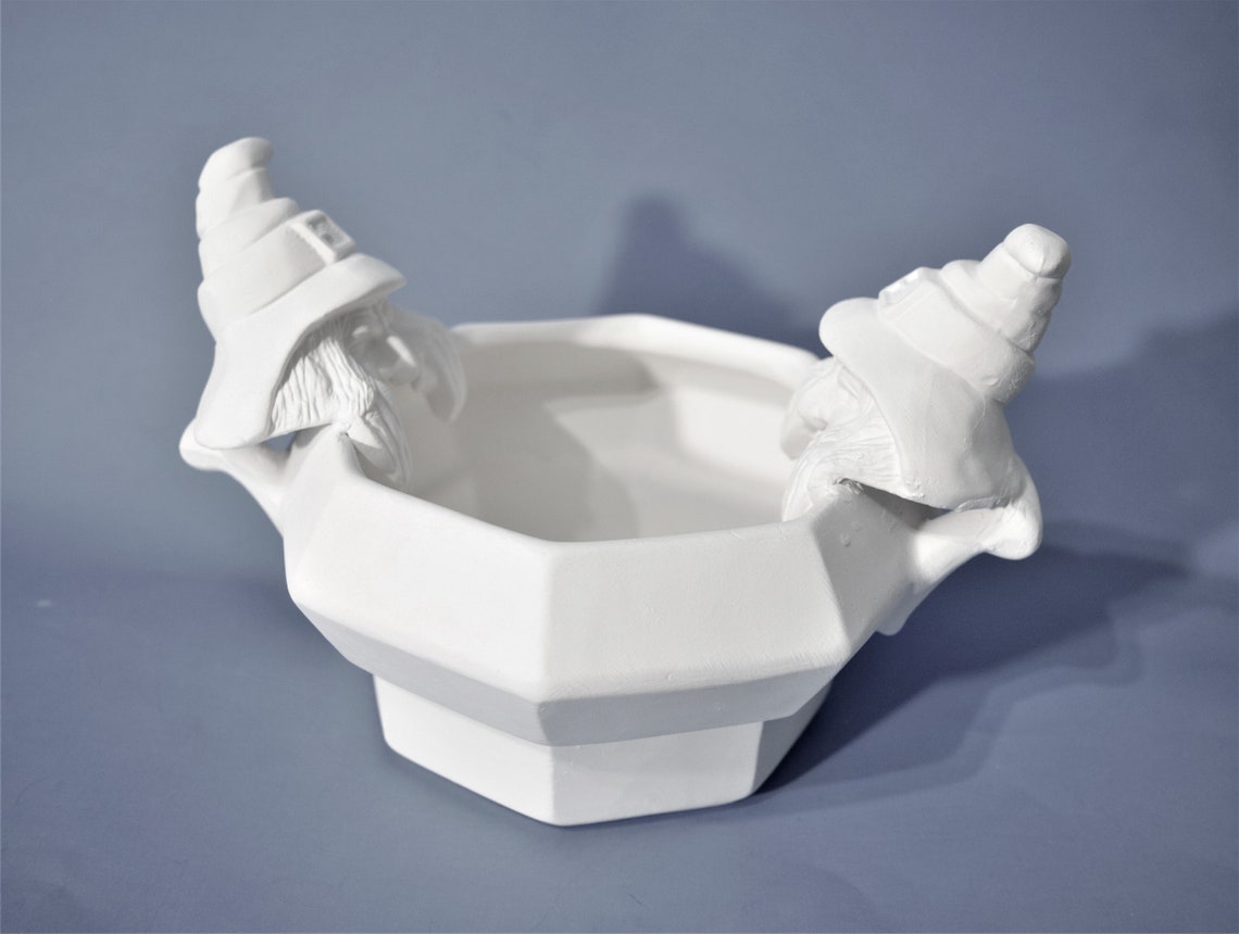Witch Pot Ready to Paint .witches Unpainted Pot. Ceramic - Etsy