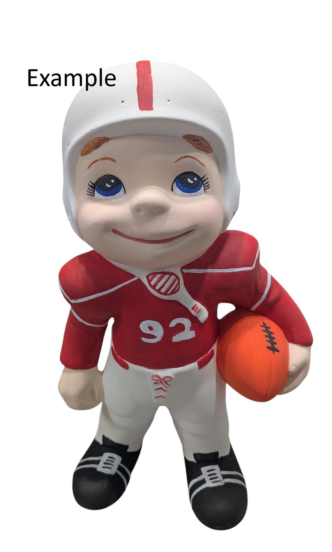 Smiley Football Ceramic Bisque Ready to Paint.ceramic Bisque Unpainted ...