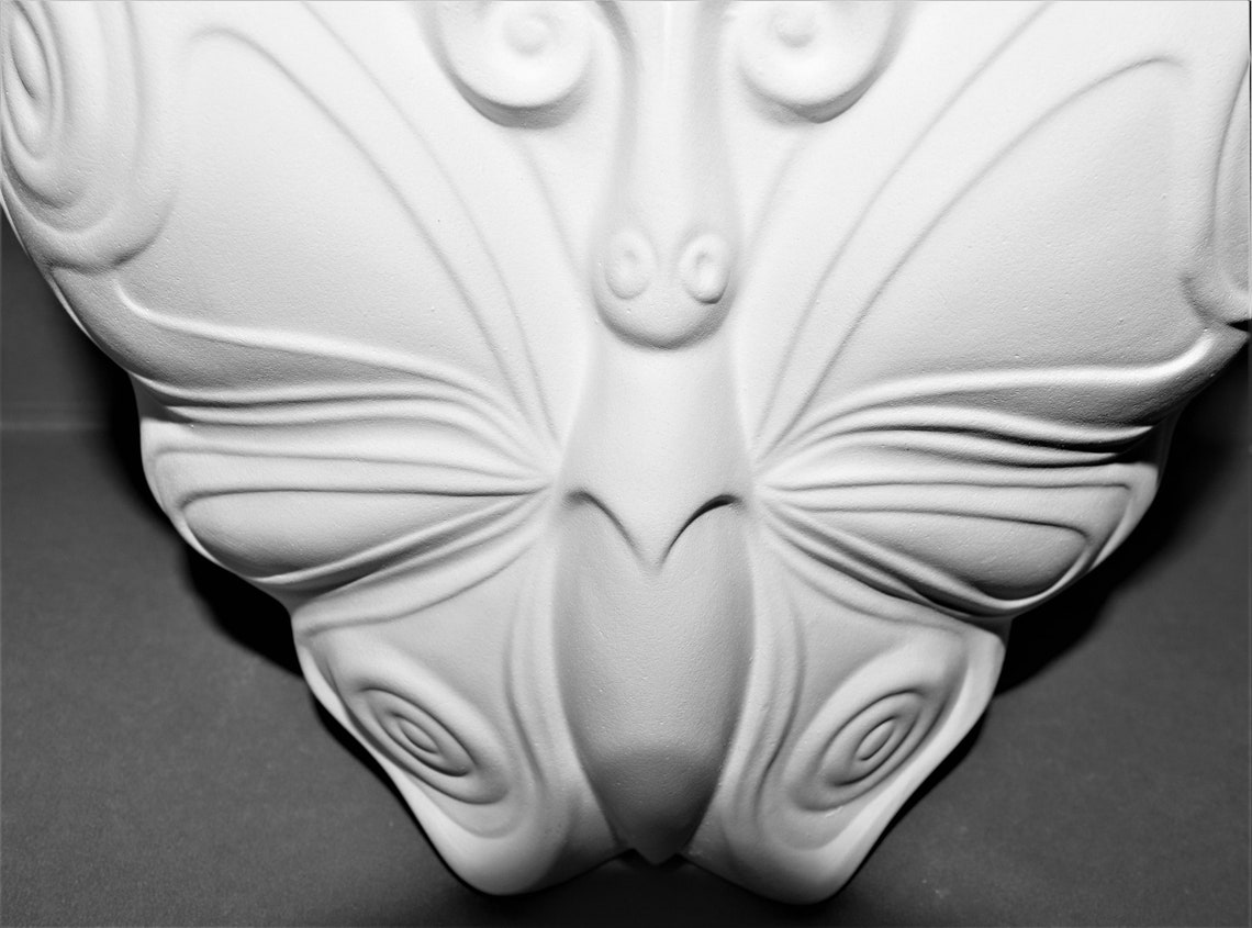 Butterfly Planter. Unpainted Ceramic Bisque Butterfly Pot. U-paint Your ...