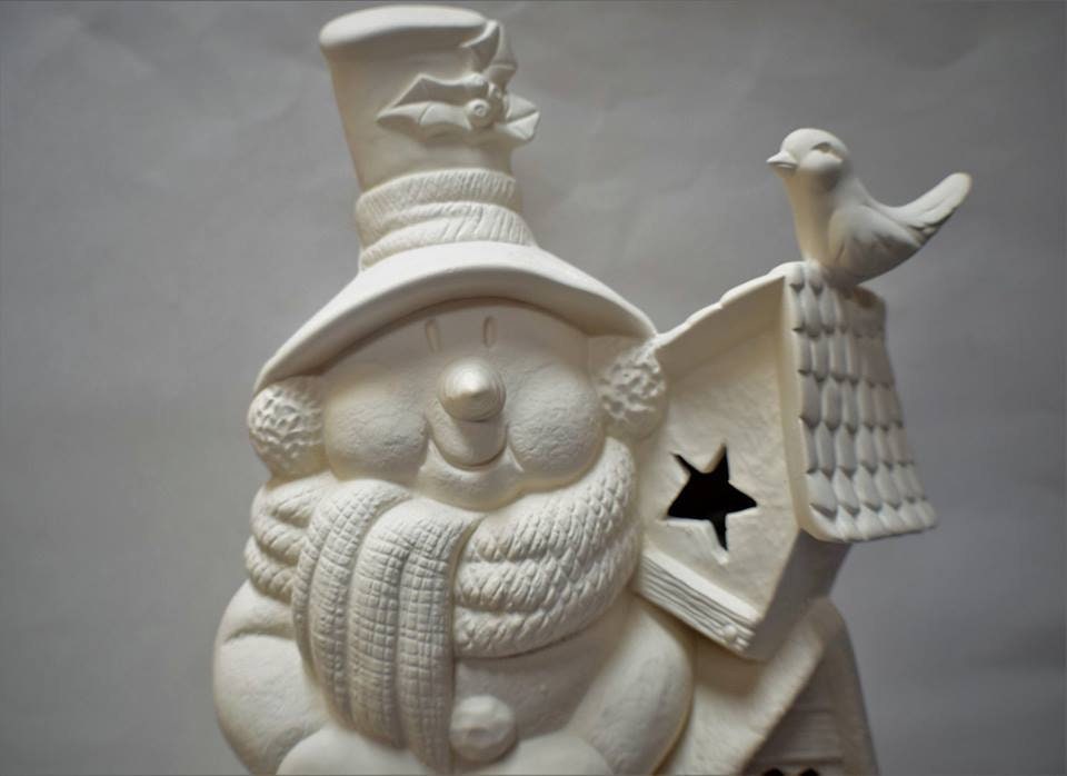 Large Snowman Ready to Paint. Beautiful U-painted Ceramic - Etsy