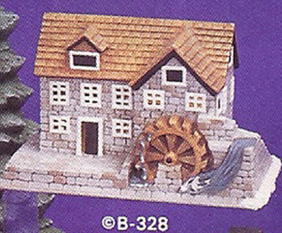 Ready to Paint Water Mill House. Unpainted Ceramic Bisque House ...