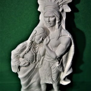 Native American Figurine Ready to Paint. Unpainted Ceramic Native ...