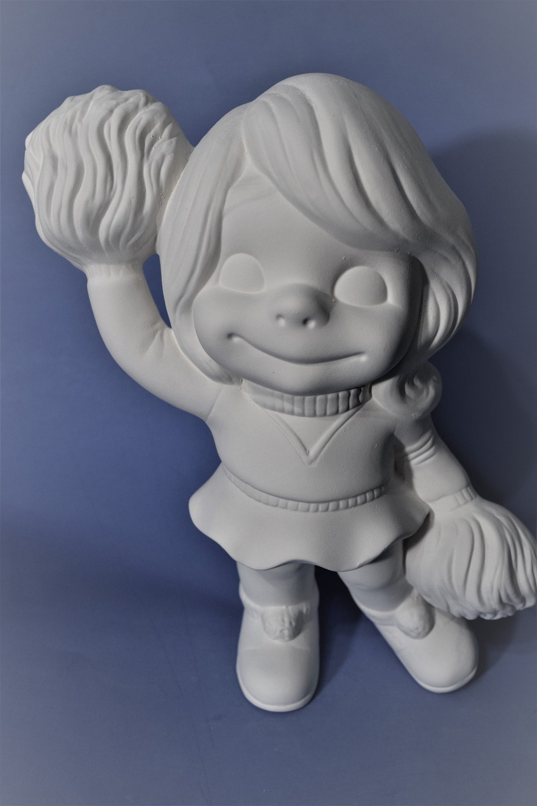 Ready to Paint Atlantic Smiley Cheerleader Figurine. Painting Your Own ...