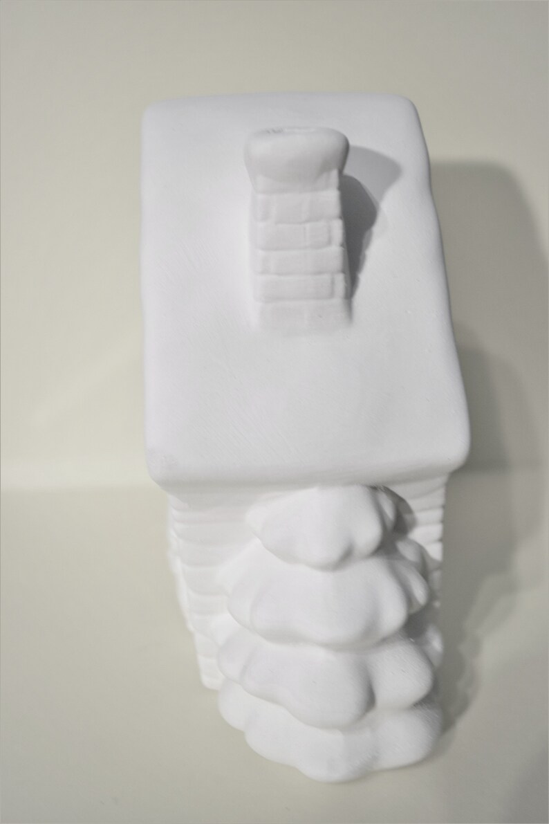 Ready to Paint Santa Claus House. Unpainted Ceramic Bisque Santa Claus ...