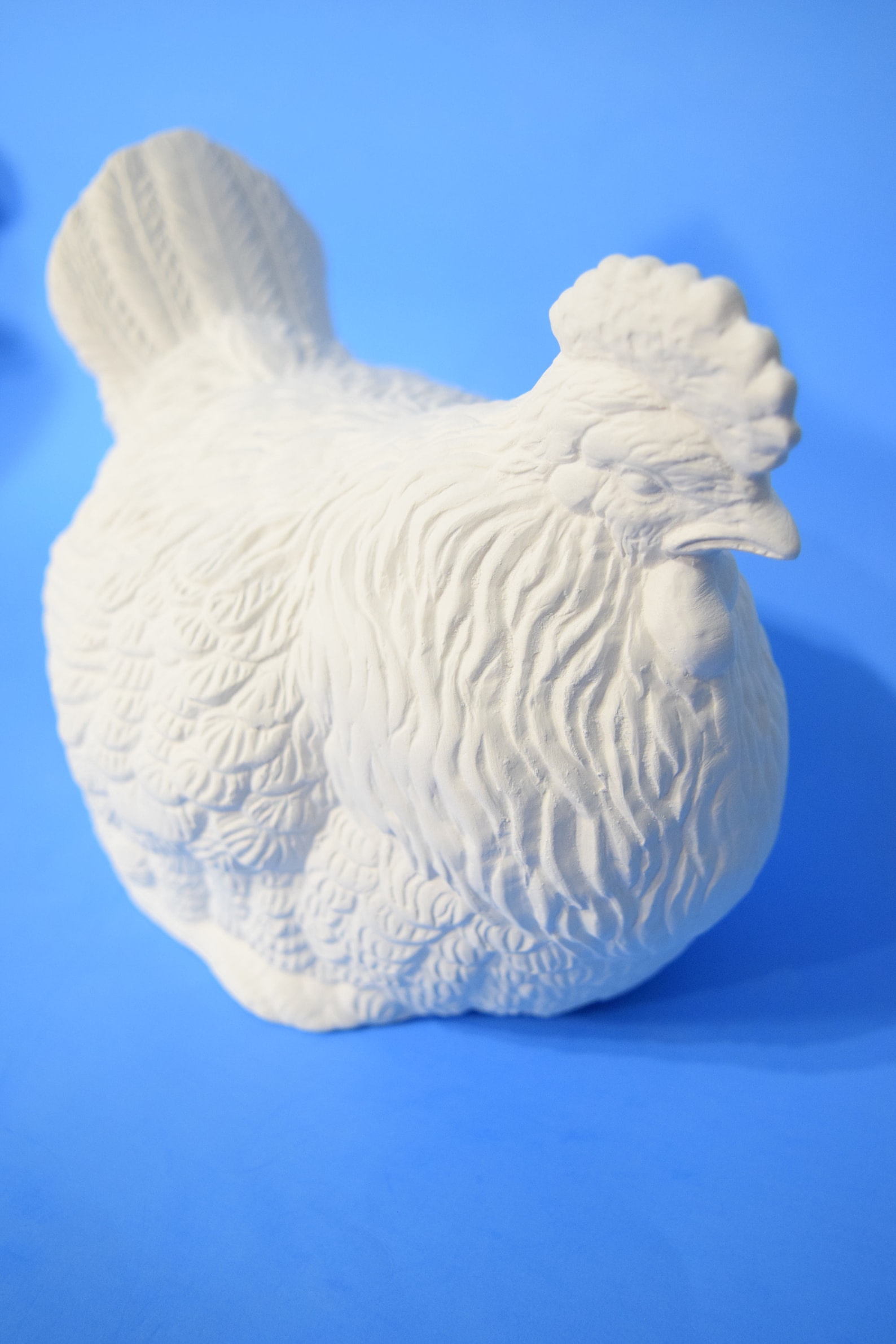 Hen Kitchen Figurine. Unfinished Ceramic Hen. Ceramic Bisque Hen. Large ...