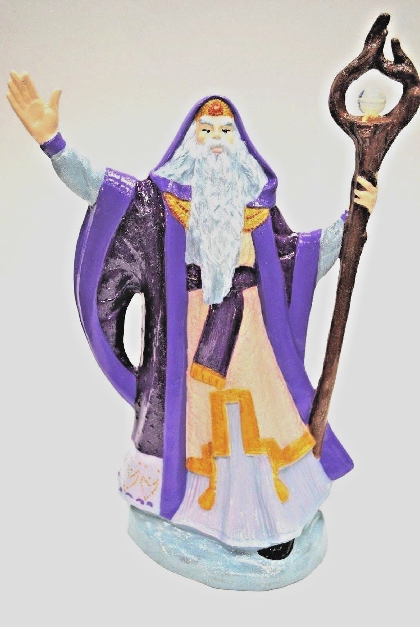 Fall Wizard.ceramic Fall Wizard.handmade Wizard.doc Holliday - Etsy
