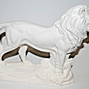 Ready-to-paint Lion.ceramic Lion.handmade Ceramic Bisque Lion.paint ...