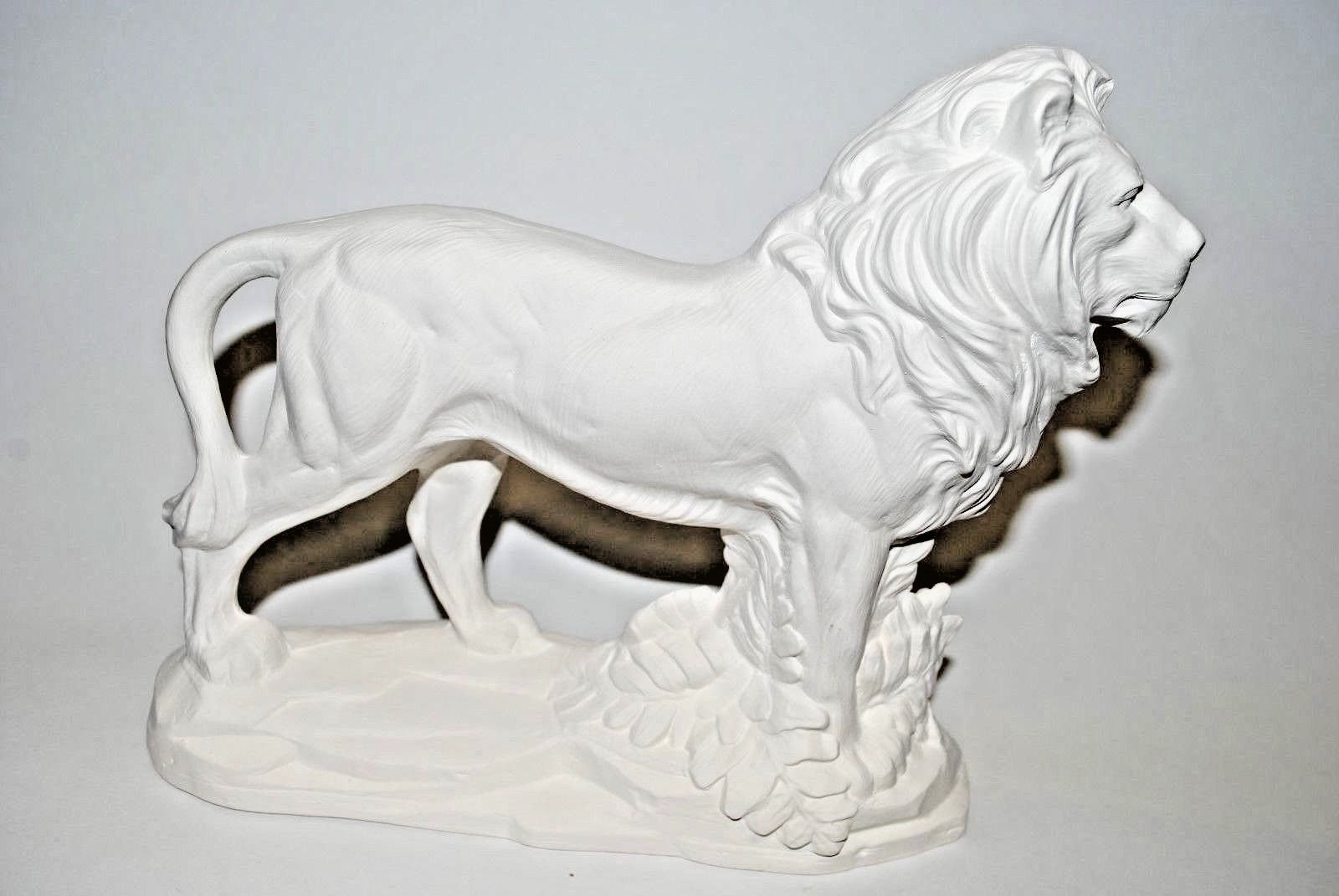 Ready-to-paint Lion.ceramic Lion.handmade Ceramic Bisque Lion.paint ...