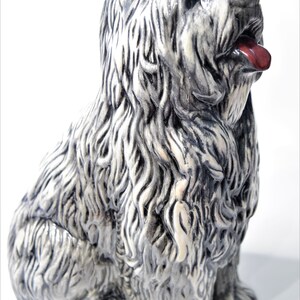 Old English Sheepdog. Medium Sheepdog Hand-painted Statue. Ceramic ...