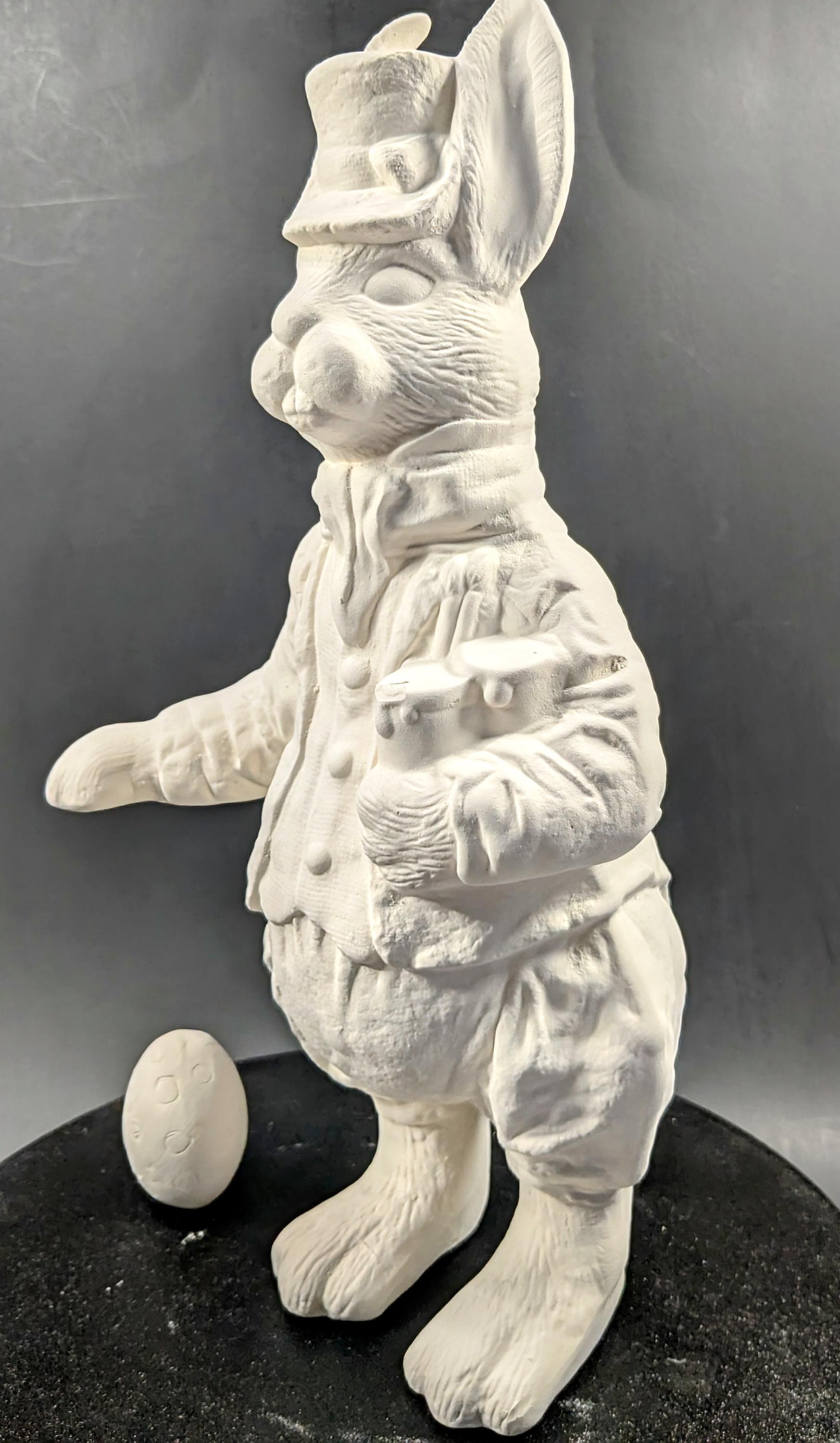 Mr. Rabbit Ready to Paint. Unpainted Ceramic Bisque. Kimple Ceramic ...