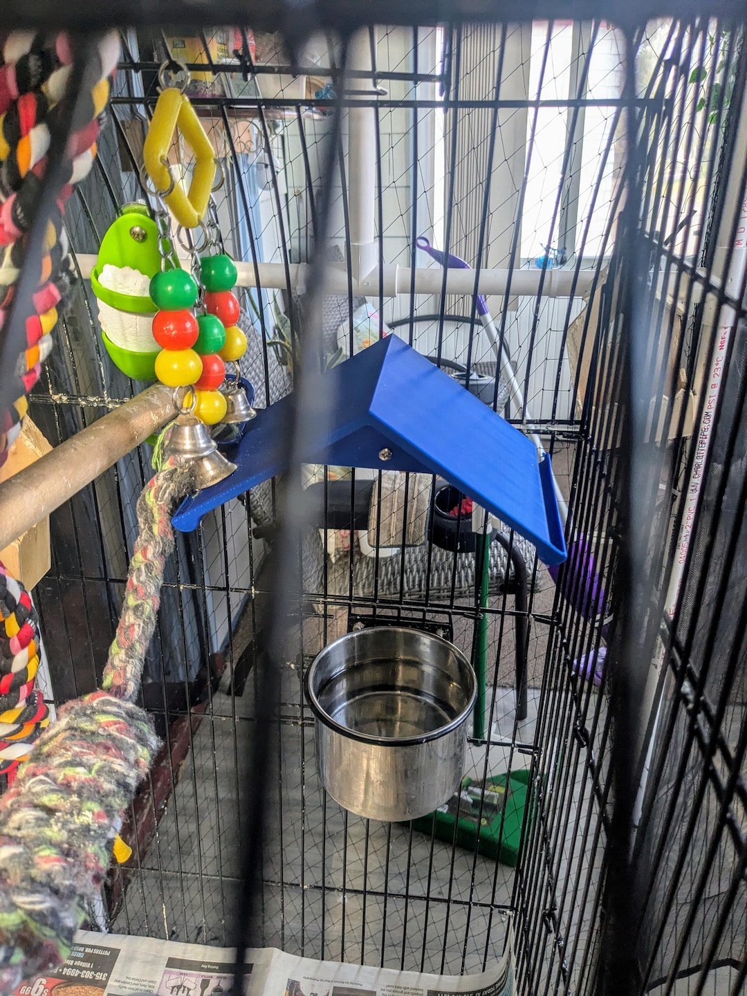 3D Printed Bird Feeder Protector.3d Printed Water or Food Bird Cage ...