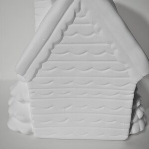Ready to Paint Santa Claus House. Unpainted Ceramic Bisque Santa Claus ...