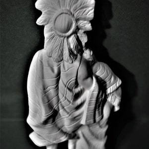 Native American Figurine Ready to Paint. Unpainted Ceramic Native ...