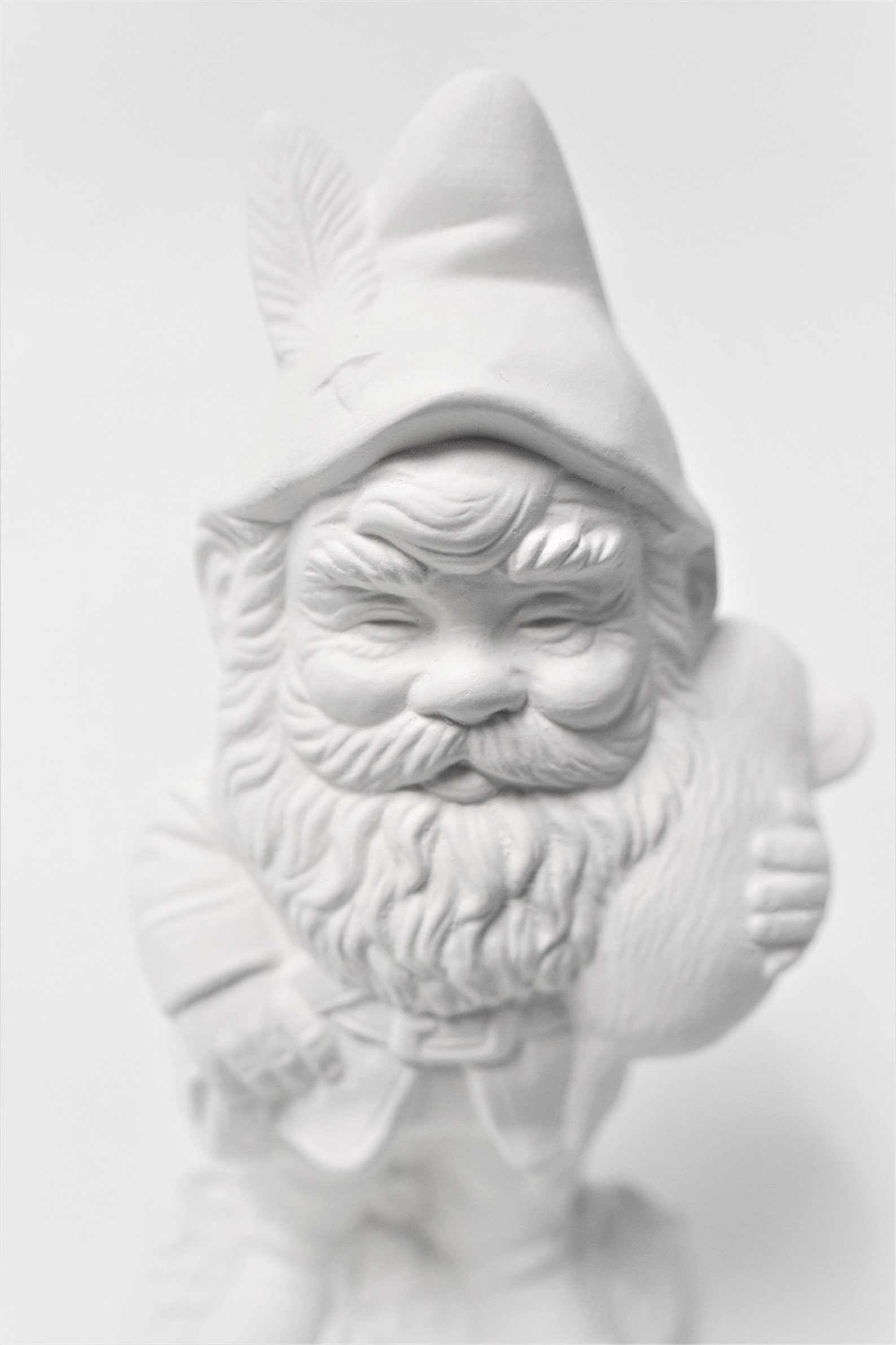 Gnome Bisque.ceramic Bisque Cute Gnome.small Ceramic Gnone.painting ...