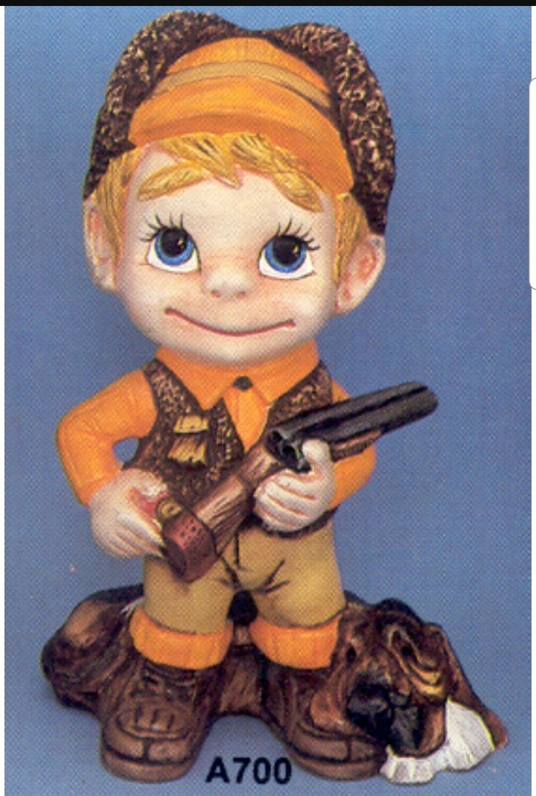 Atlantic Ceramic Mold Smiley Hunter.ready to Paint Ceramic Bisque ...