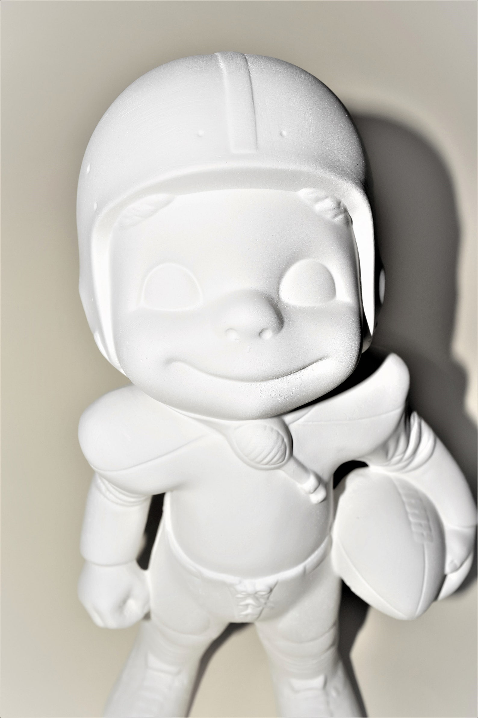 Smiley Football Ceramic Bisque Ready to Paint.ceramic Bisque Unpainted ...