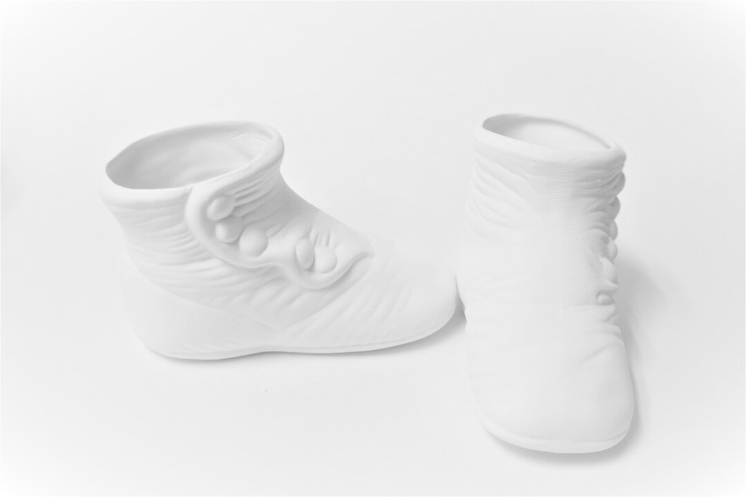 Baby Shoe Ready to Paint.unpainted Ceramic Bisque.unfinish Ceramic ...
