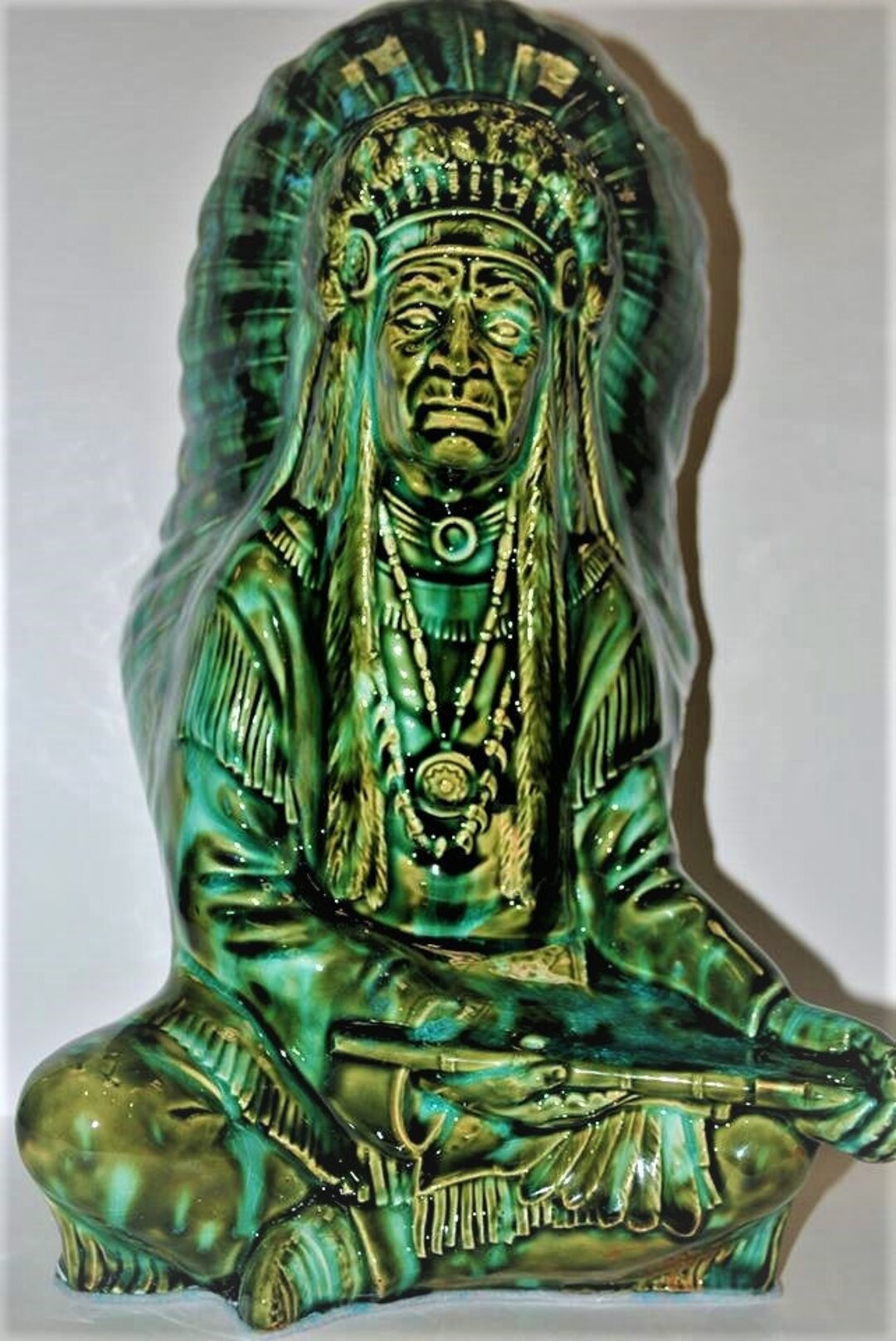 Ceramic Bisque Indian Chief.ready-to-paint Indian Chief. - Etsy
