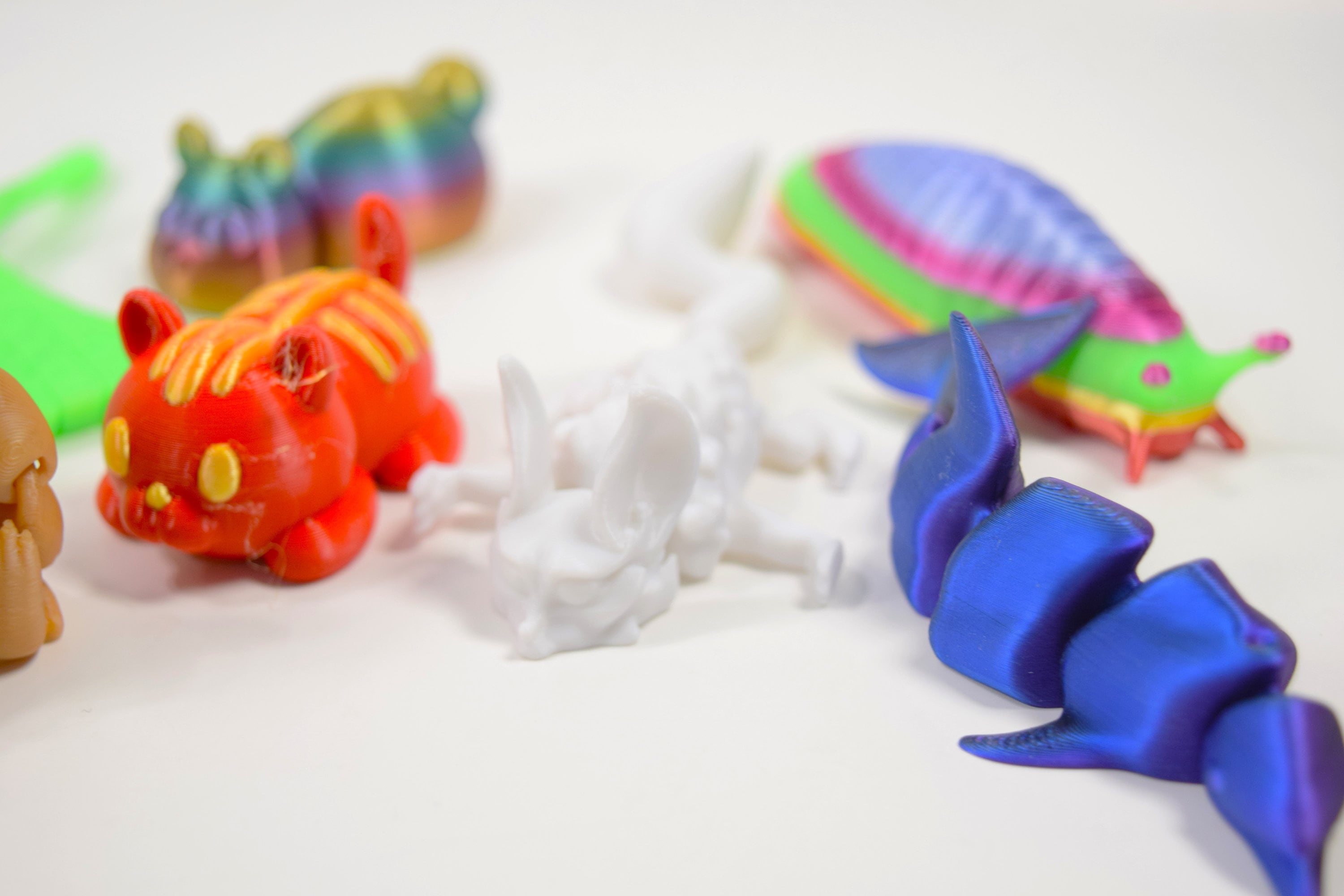 3d Printed Frog Mini Animals, Mini Figurines, 3d Printed Articulated ...