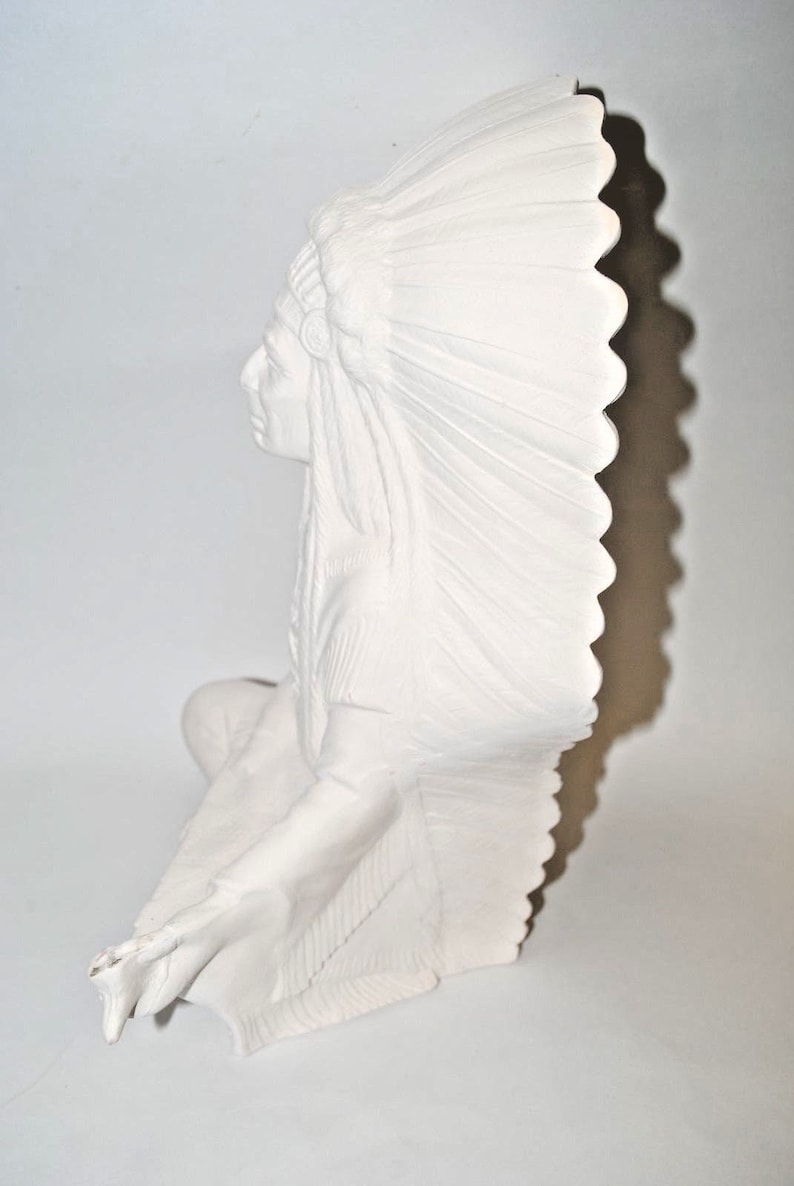 Ceramic Bisque Indian Chief.ready-to-paint Indian Chief. Ceramic Bisque ...