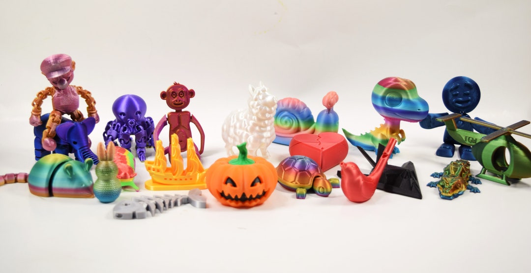 3D Assorted Toys Sensory Bundle.3d Printed Small Toys for Goody Bags ...