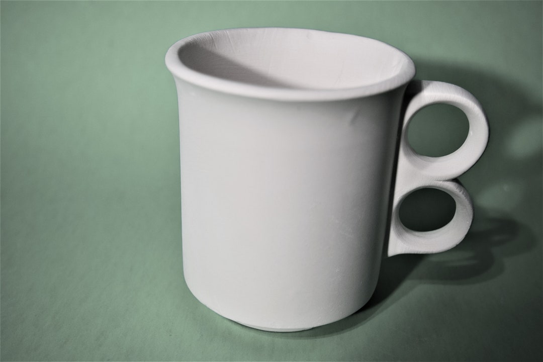 Plain Ceramic Mug Ready to Paint.unpainted Ceramic Mug.unfinished ...
