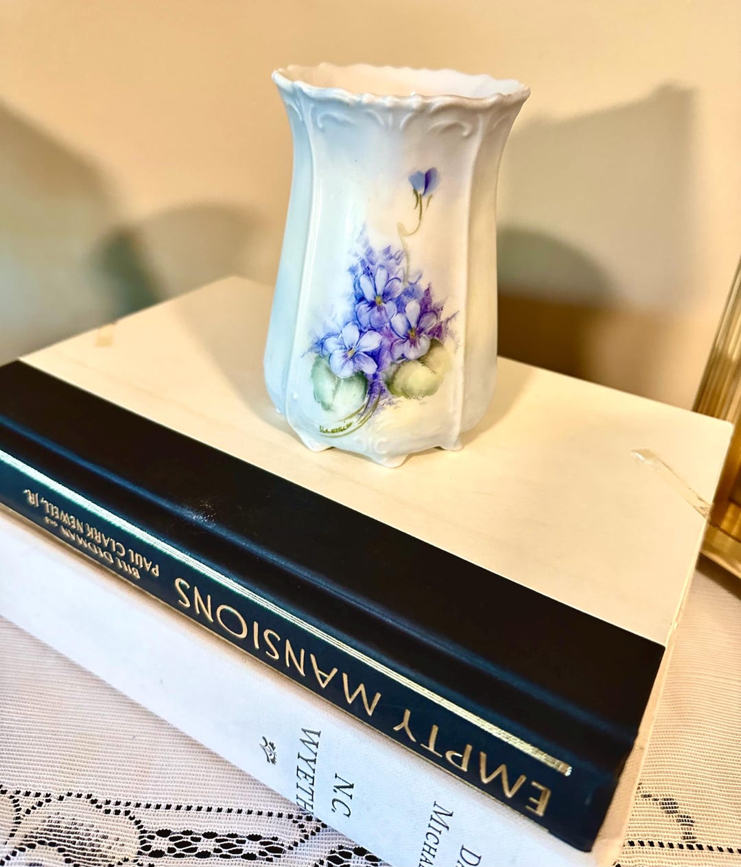 Antique Forget Me Not Matte Finish Vase - Etsy