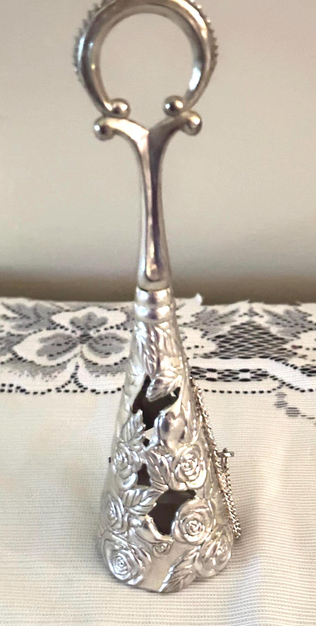 Victorian Tussie Mussie Rose Design Silver Plate Candle Snuffer - Etsy