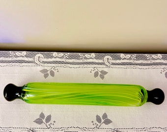Vintage Glass Rolling Pin With Screw Cap - Etsy