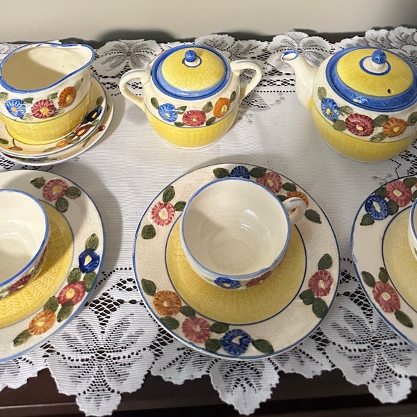 Antique Childs Tea Set - Etsy