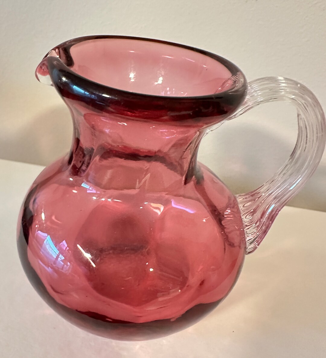 Vintage Fenton Coin Dot Pitcher - Etsy