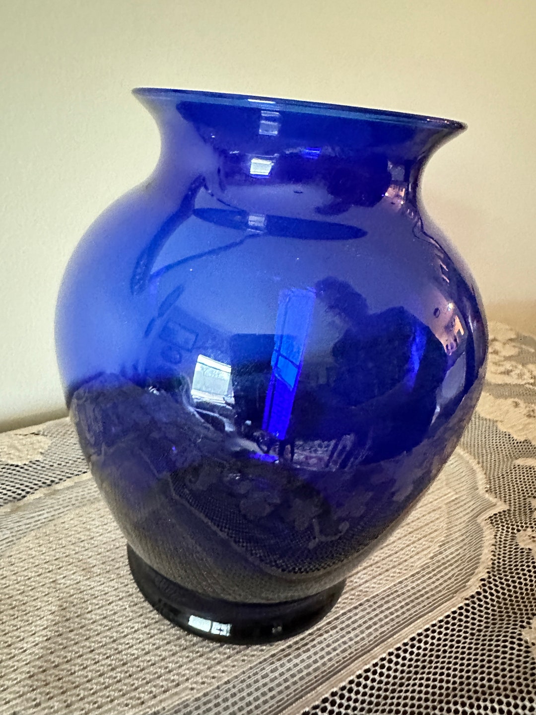 Beautiful Rich Cobalt Blue Vase - Etsy