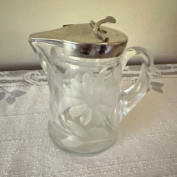 Glass Syrup Pitcher - Etsy