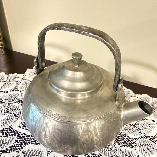 Pewter Teapot - Etsy