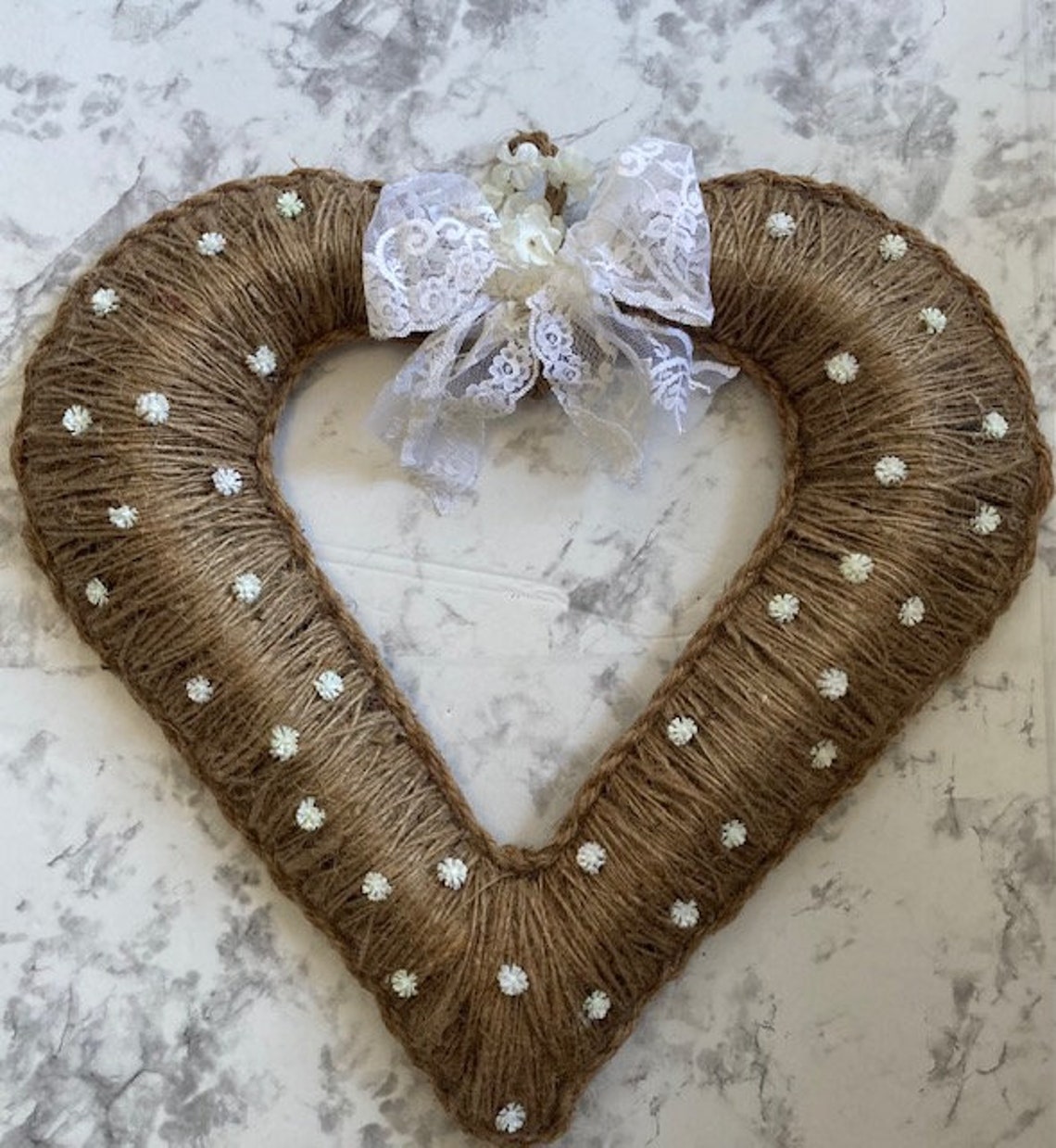 Large Heart Wreath/rustic Heart Wall Hanging Valentine's - Etsy