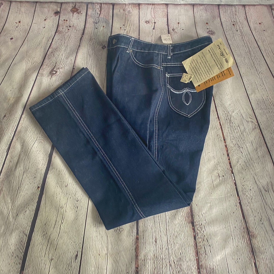 1980s Designer Jeans • NWT • Vintage Denim • Ms. Chic • Dark Blue ...