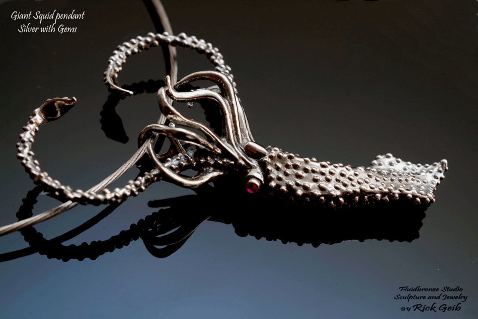 Giant Squid Pendant - Etsy
