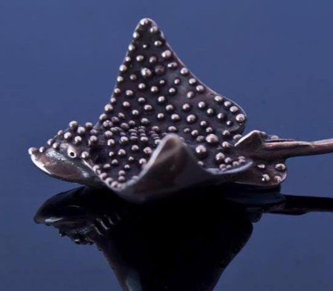 Bronze Spotted Eagle Ray Pendant - Etsy