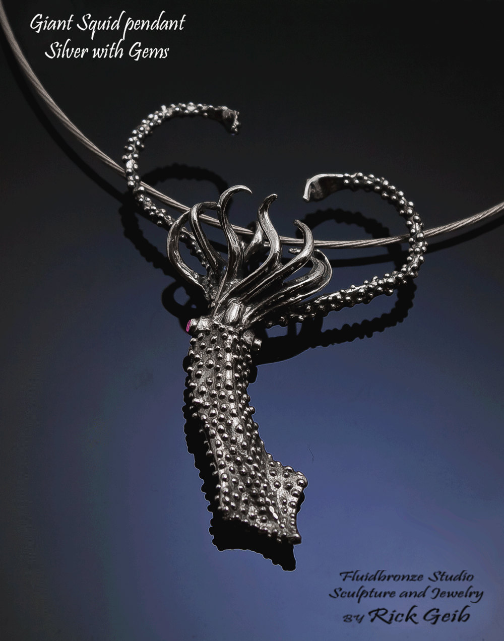 Giant Squid Pendant - Etsy