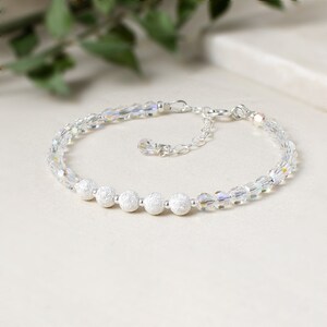 50th Birthday Bracelet | LUCIA | Crystal & Sterling Silver / 14ct Gold ...