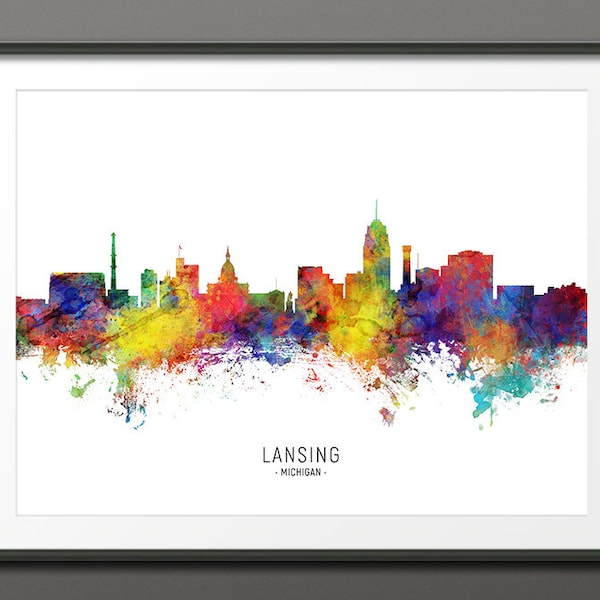 Lansing Skyline - Etsy