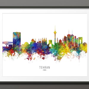 Tehran Skyline, Tehran Iran Cityscape Art Print Poster (10471-4301) - Etsy