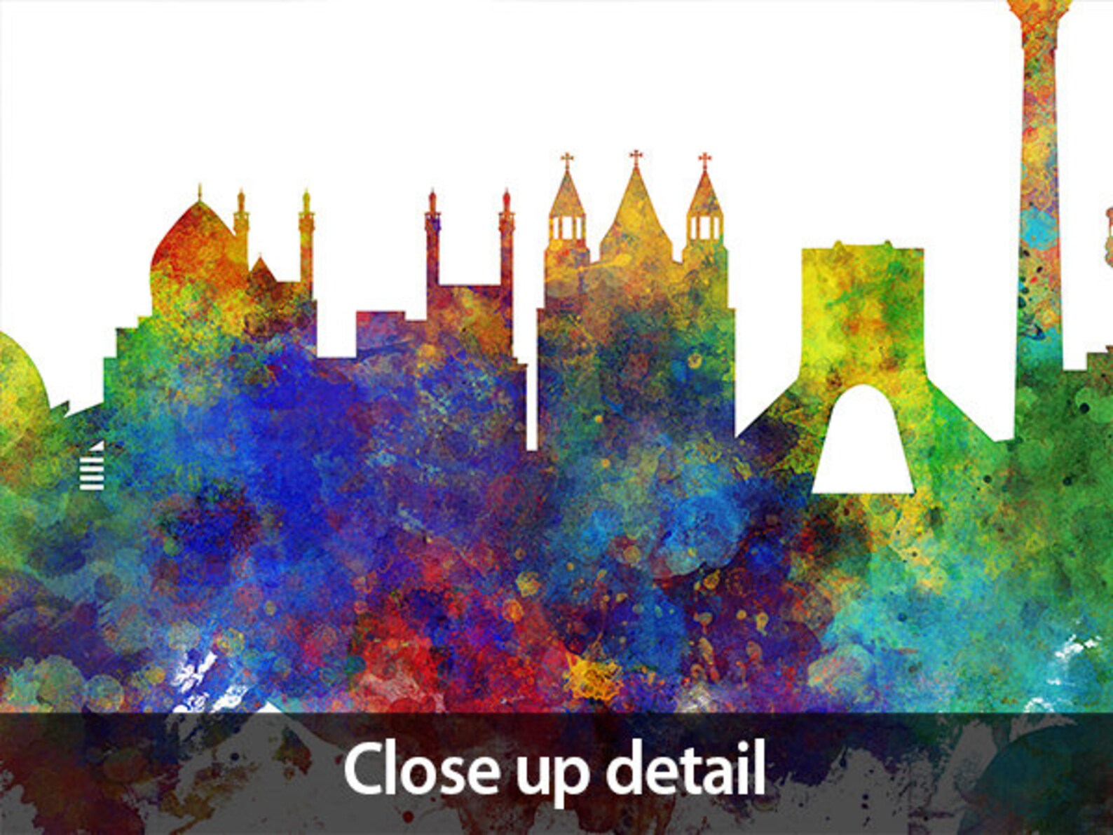 Tehran Skyline, Tehran Iran Cityscape Art Print Poster (10471-4301) - Etsy