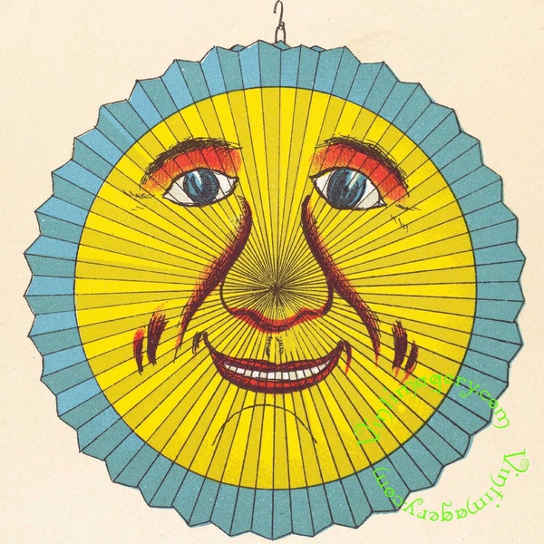 Paper Lantern Moon - Etsy