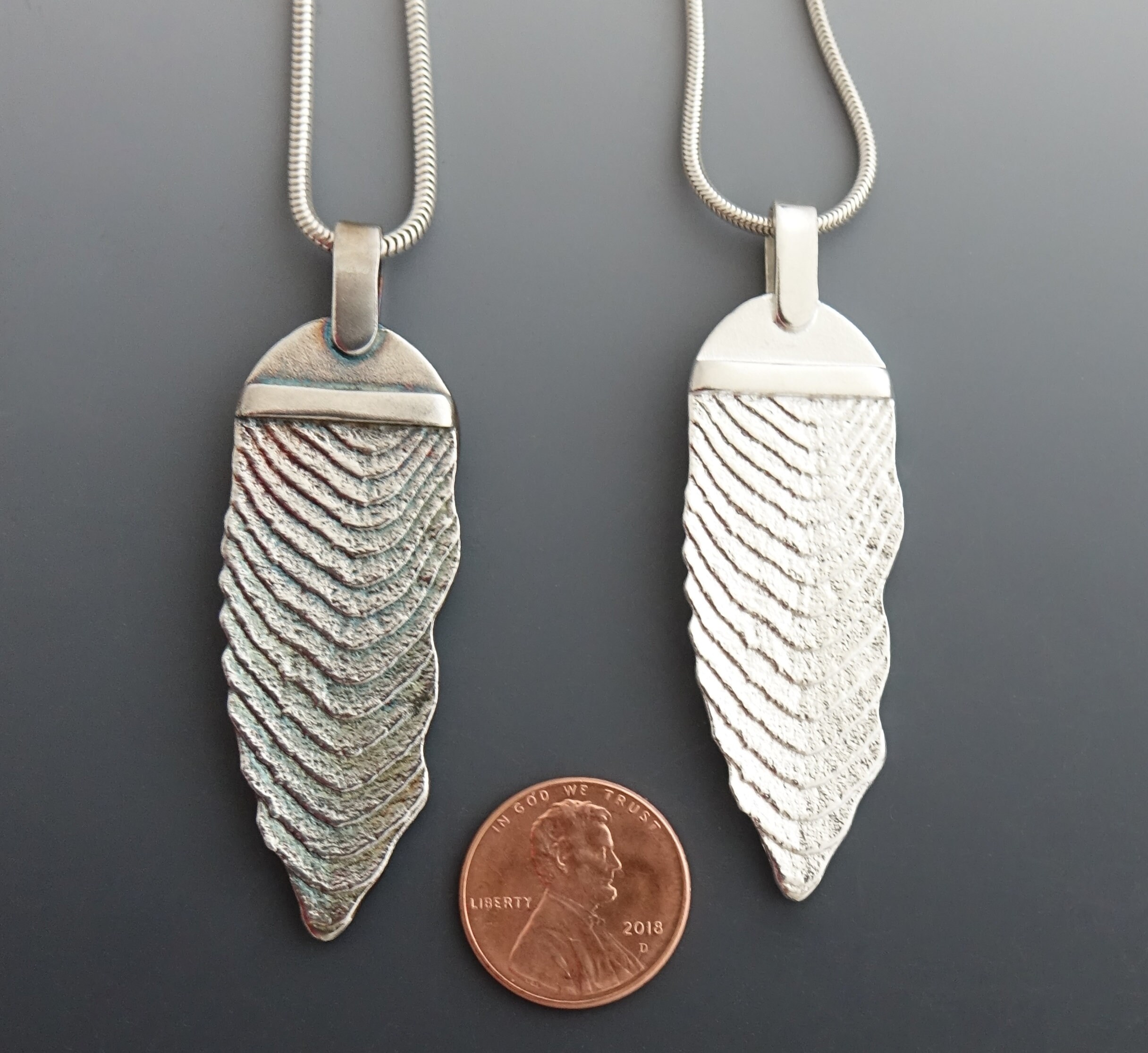 Cuttlefish Cast - Sterling Silver - Feather Pendant - Spiritual Jewelry ...