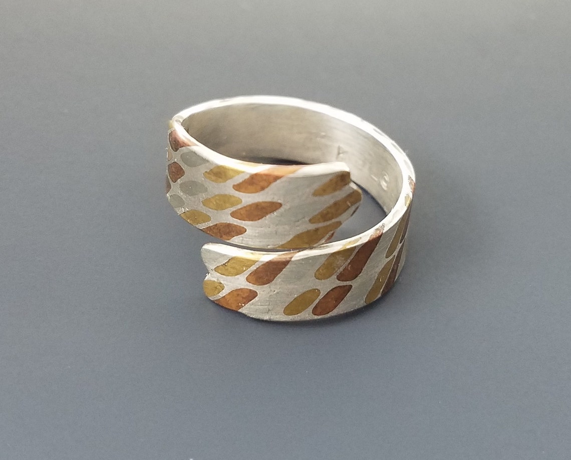 Laminated Ring Adjustable Ring Twisted Wire Lamination - Etsy