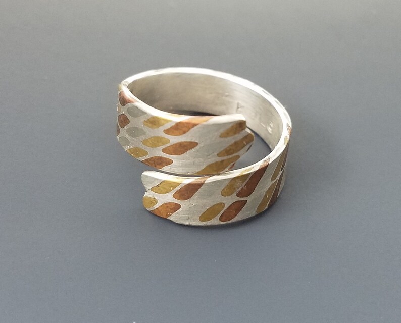 Laminated Ring Adjustable Ring Twisted Wire Lamination - Etsy