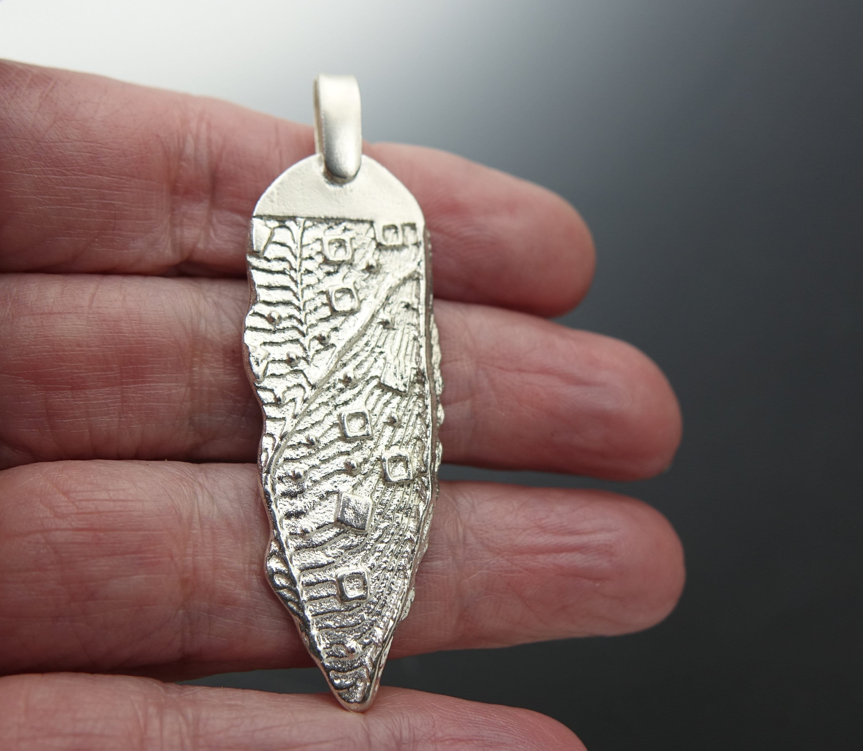 Cuttlefish Cast - Sterling Silver - Feather Pendant - Spiritual Jewelry ...