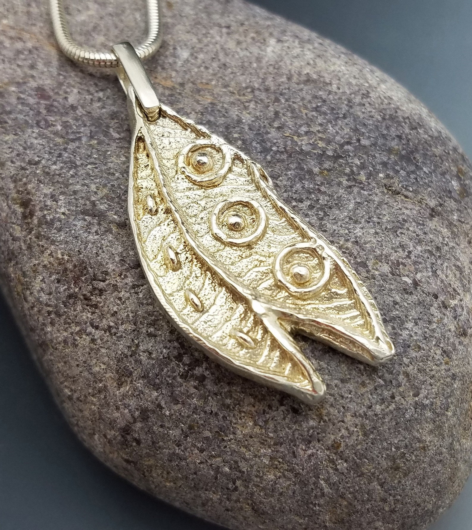 Cuttlefish Cast-sterling Silver-pendant-spiritual Jewelry-unique ...