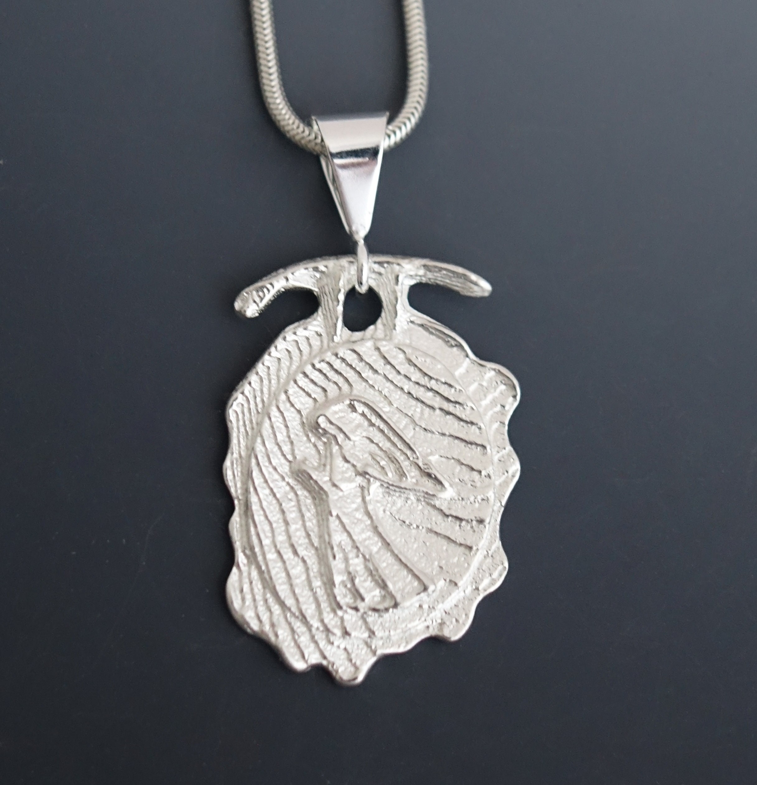 Cuttlefish Cast Sterling Silver Angel Pendant - Etsy
